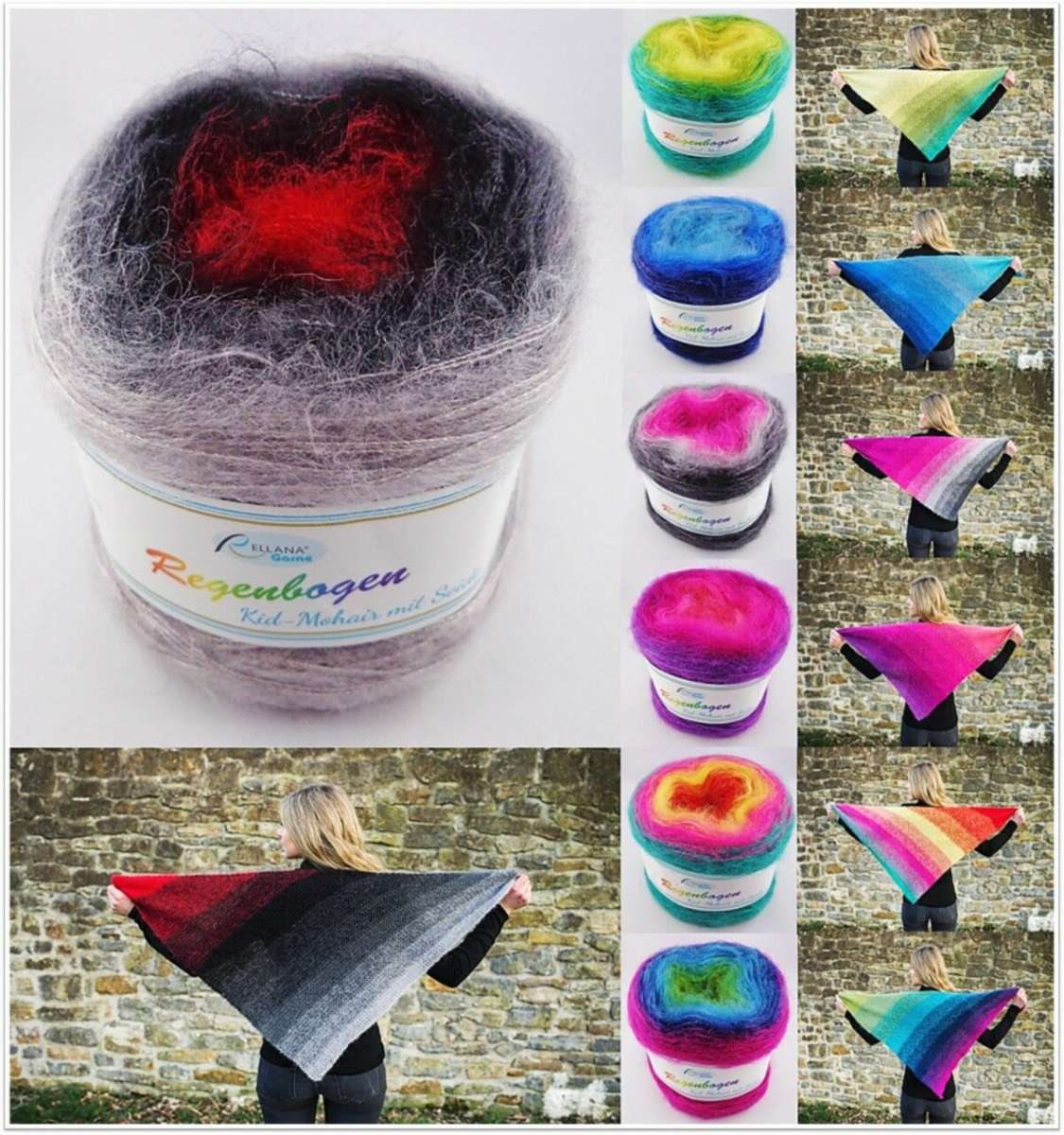 Mohair Mit Seide Wolle