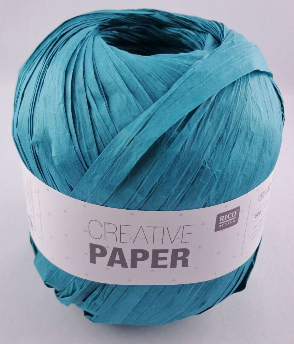 Rico Design Creative Paper, 50g Papierfaser-Garn | Effektgarn | Wolle ...