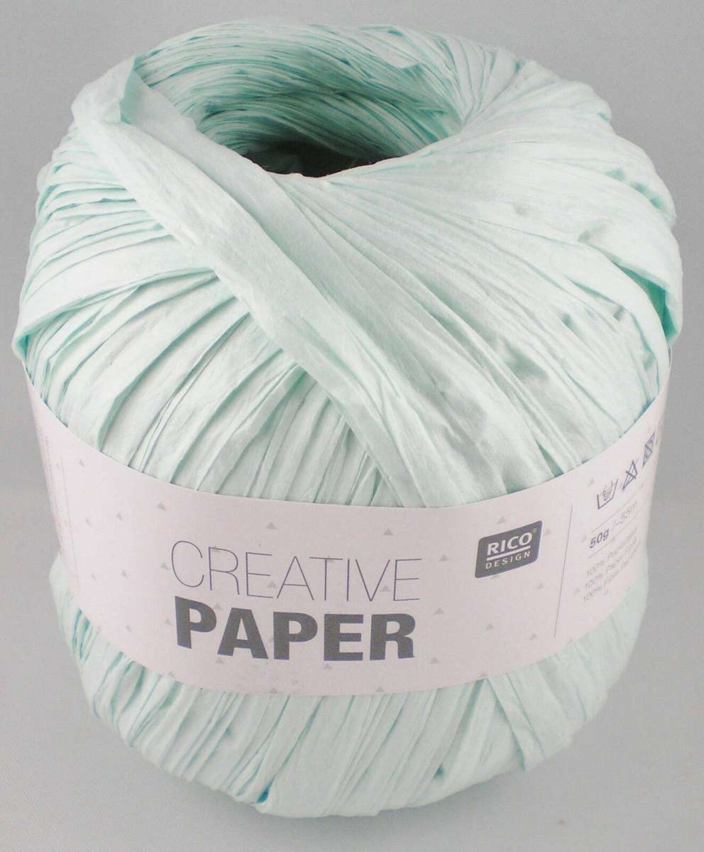 Rico Design Creative Paper, 50g Papierfaser-Garn | Häkelgarn | Wolle ...