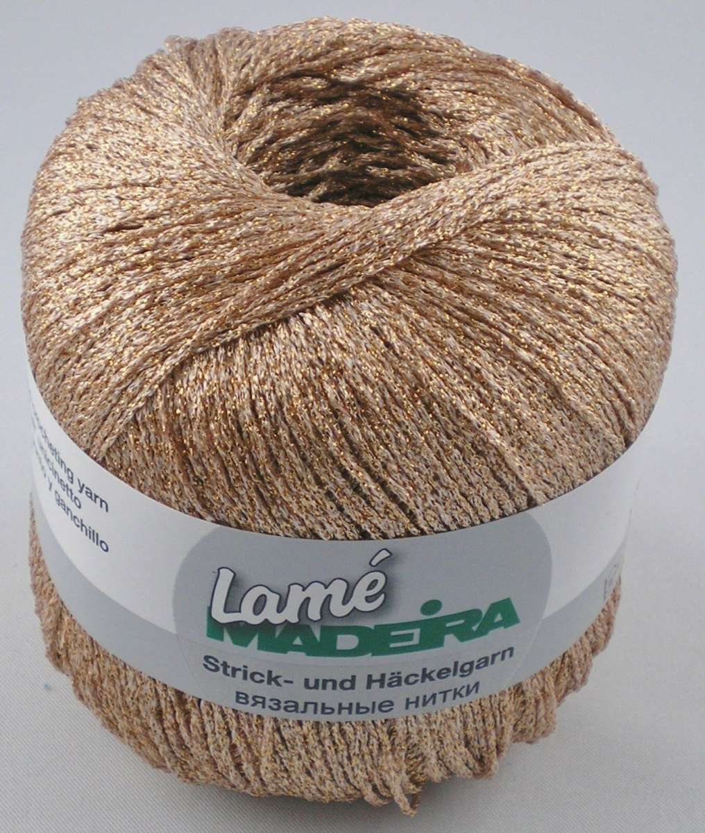 Madeira Lamé, 25g Häkelgarn mit Glitzereffekt | Häkelgarn | Wolle ...