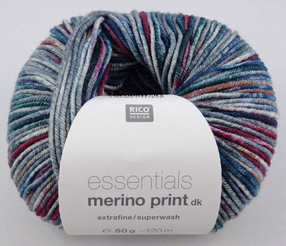 Rico Design Essentials Merino Print dk, 50g Merinogarn | Ganzjahresgarn ...
