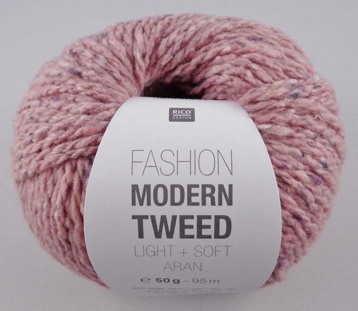 Rico Design Fashion Modern Tweed Light & Soft Aran, 50g Tweedgarn ...