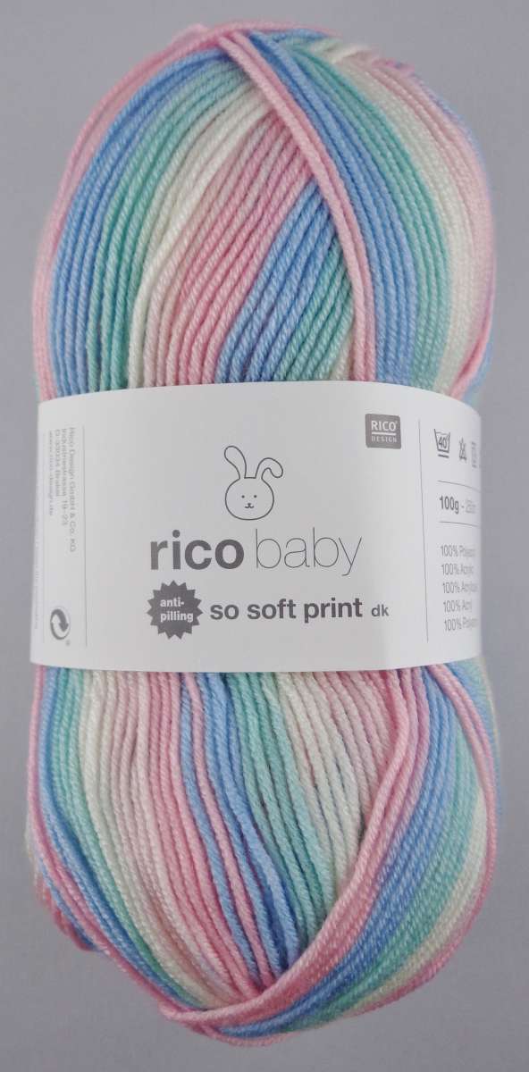 Rico Baby So Soft Print dk, 100g Babywolle | Basic- / Standardgarn ...